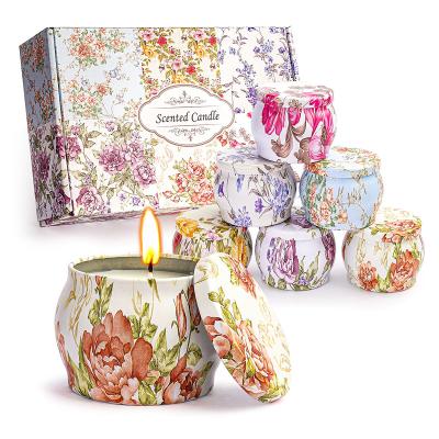 China Birthdays Candles Gift Set Home Decor Scented 6 Pack Soy Scented Candle Luxury Scented Candles Gift Sets 6 Pack for sale