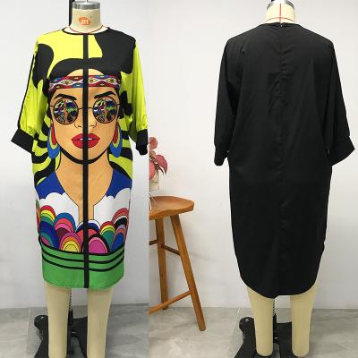 中国 African Polyester Print Women Clothing Fashion Off Shoulder Long Sleeve Crop Top And Long Slit Maxi Skirt 2 Pieces Set 販売のため