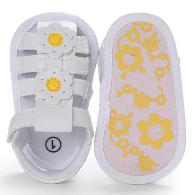 China China Factory Flower Anti-slip 0-2 years boy and girl Newborn toddler sandals shoes baby for sale